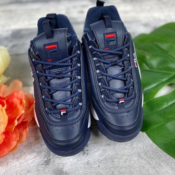 Fila | Shoes | Fila Disruptor Ii Premium Shoes Navy Blue | Poshmark